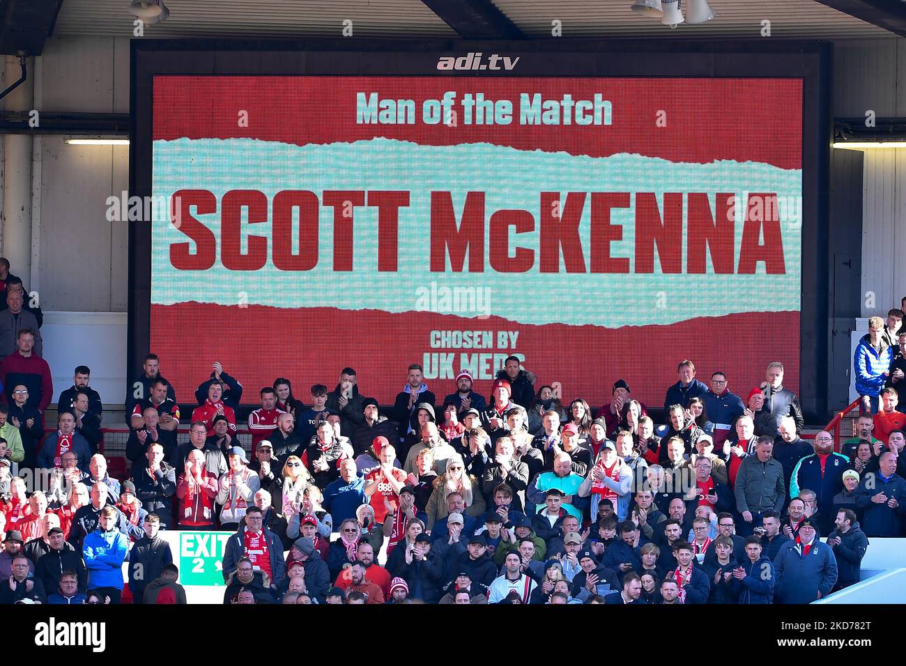 Man of the Match, Scott McKenna of Nottingham Forest during the Sky Bet ...