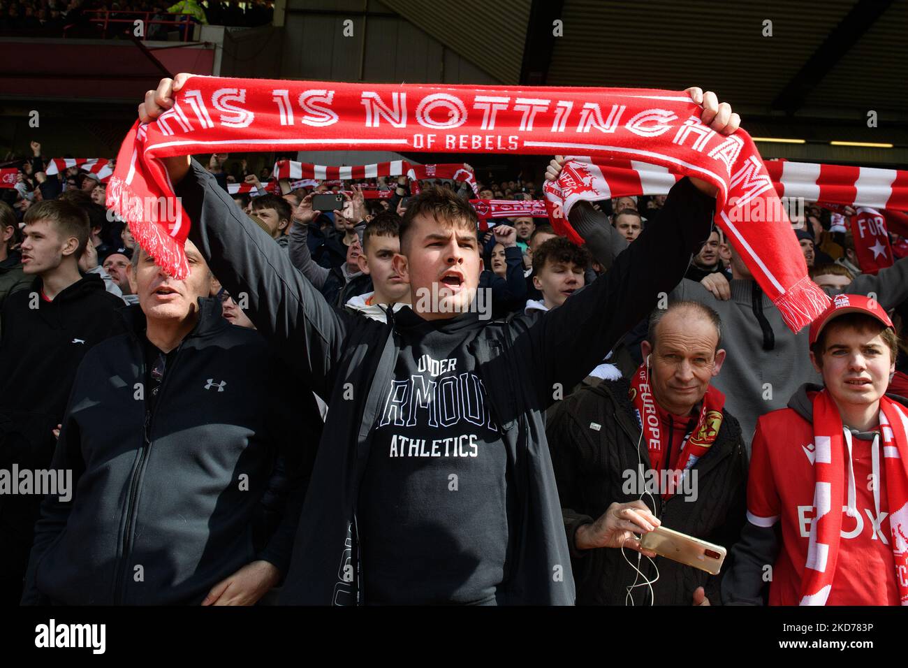 Nottingham Forest supporter with Forest scarf during the Sky Bet ...