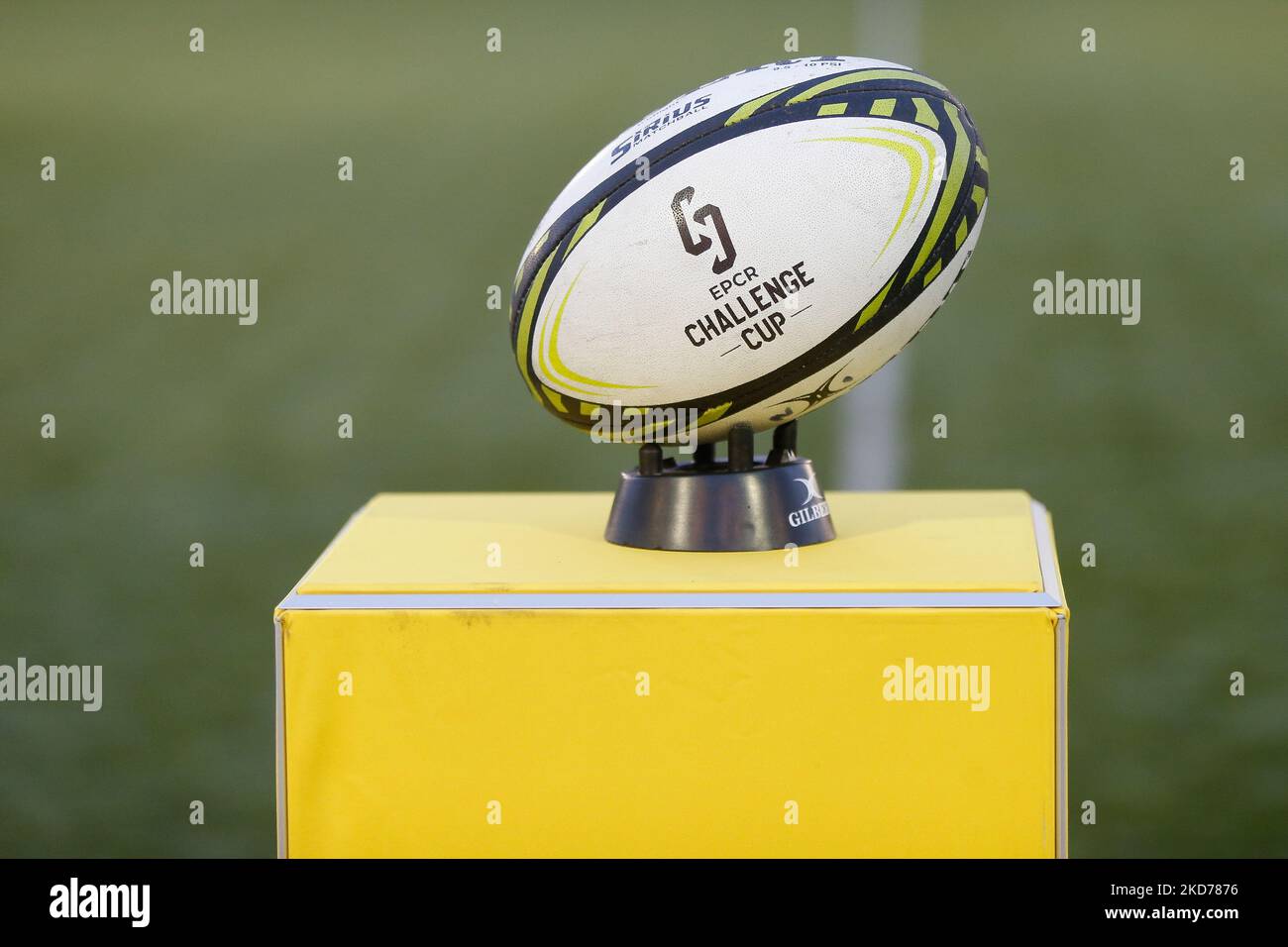 The EPCR Challege Cup match ball pictured before the BETFRED ...