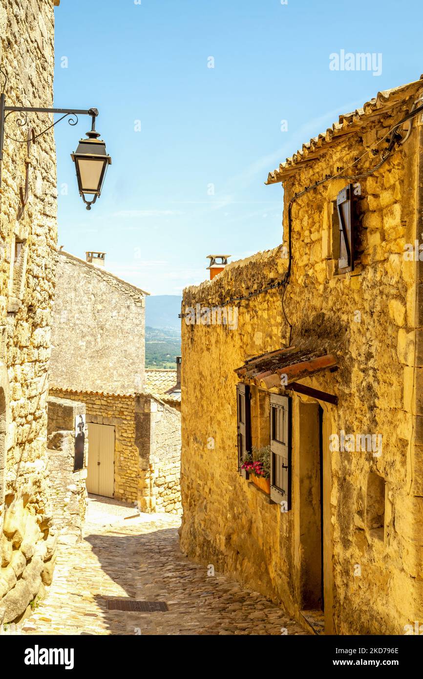 Historical city of Lacoste, Provence, France Stock Photo - Alamy