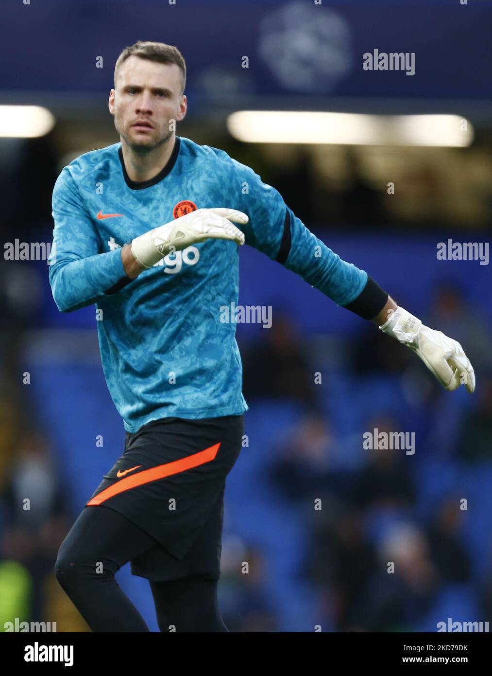 Chelsea's Marcus Bettinelli w during Champions League Quarter-Final ...