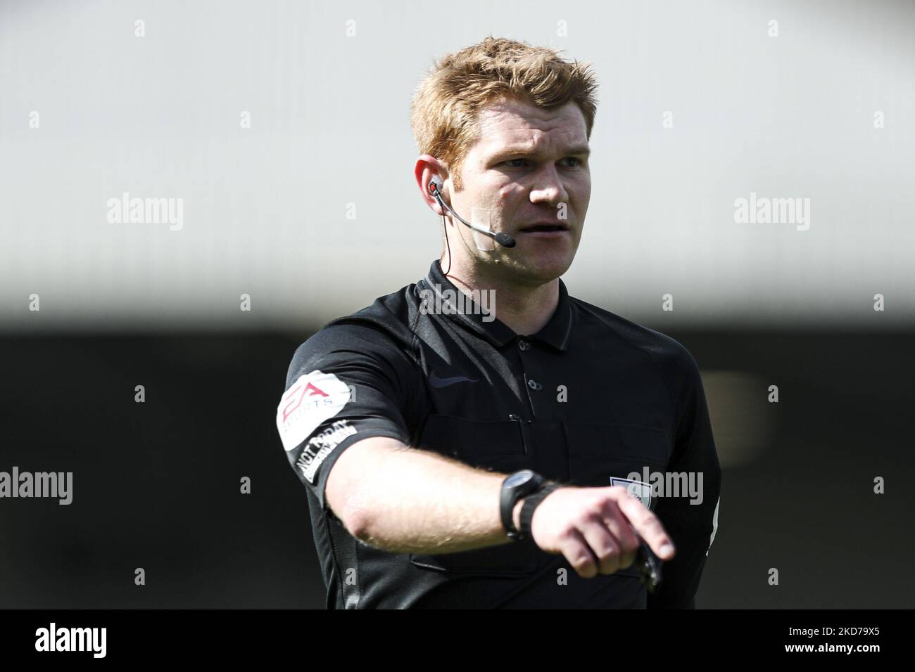 Match referee James Oldham during the Sky Bet League 1 match between ...