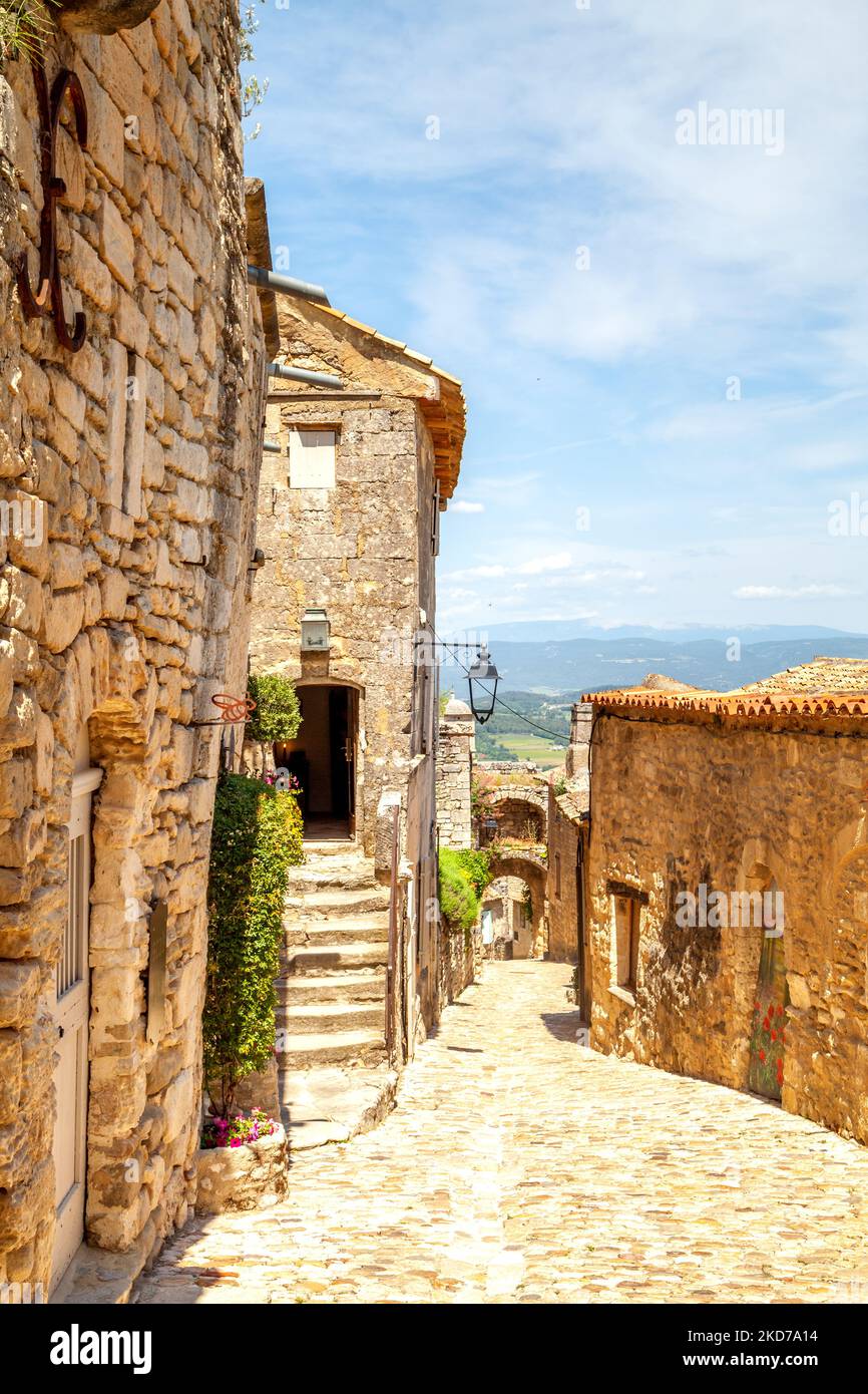 Historical city of Lacoste, Provence, France Stock Photo - Alamy
