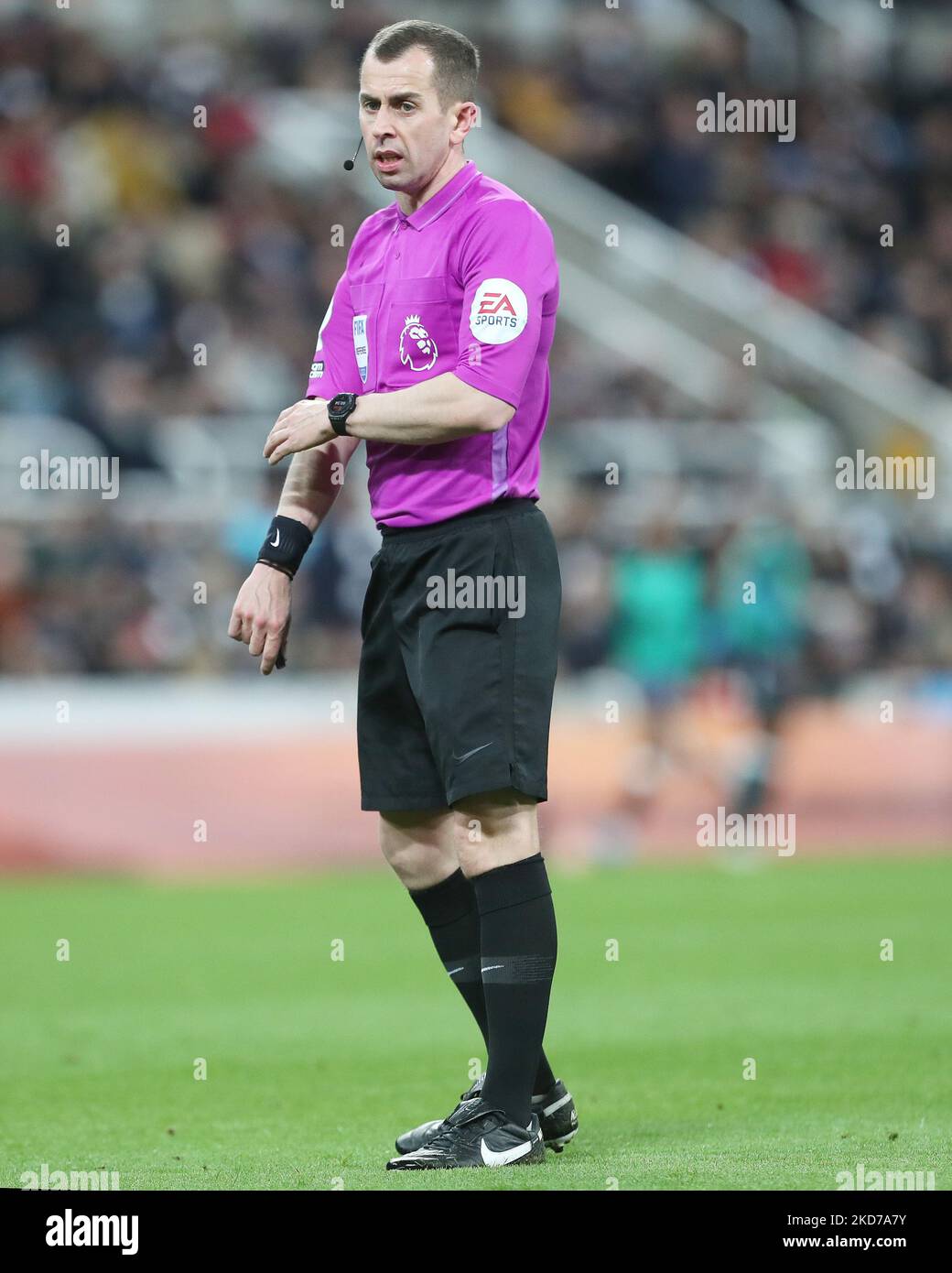 Referee Peter Bankes during the Premier League match between Newcastle ...