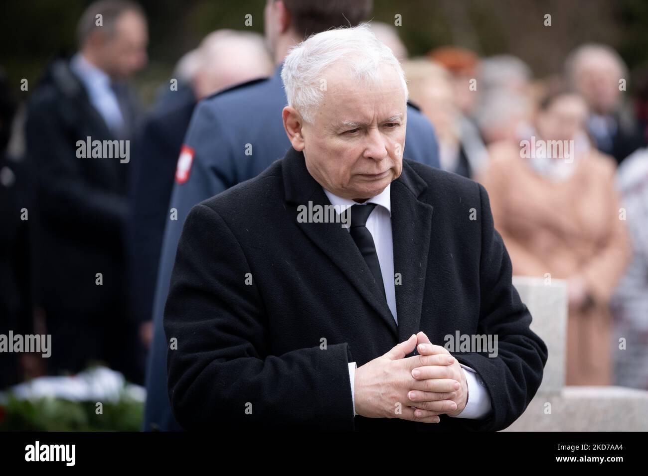 Jaroslaw Kaczynski during the ceremonies commemorating the 12th ...