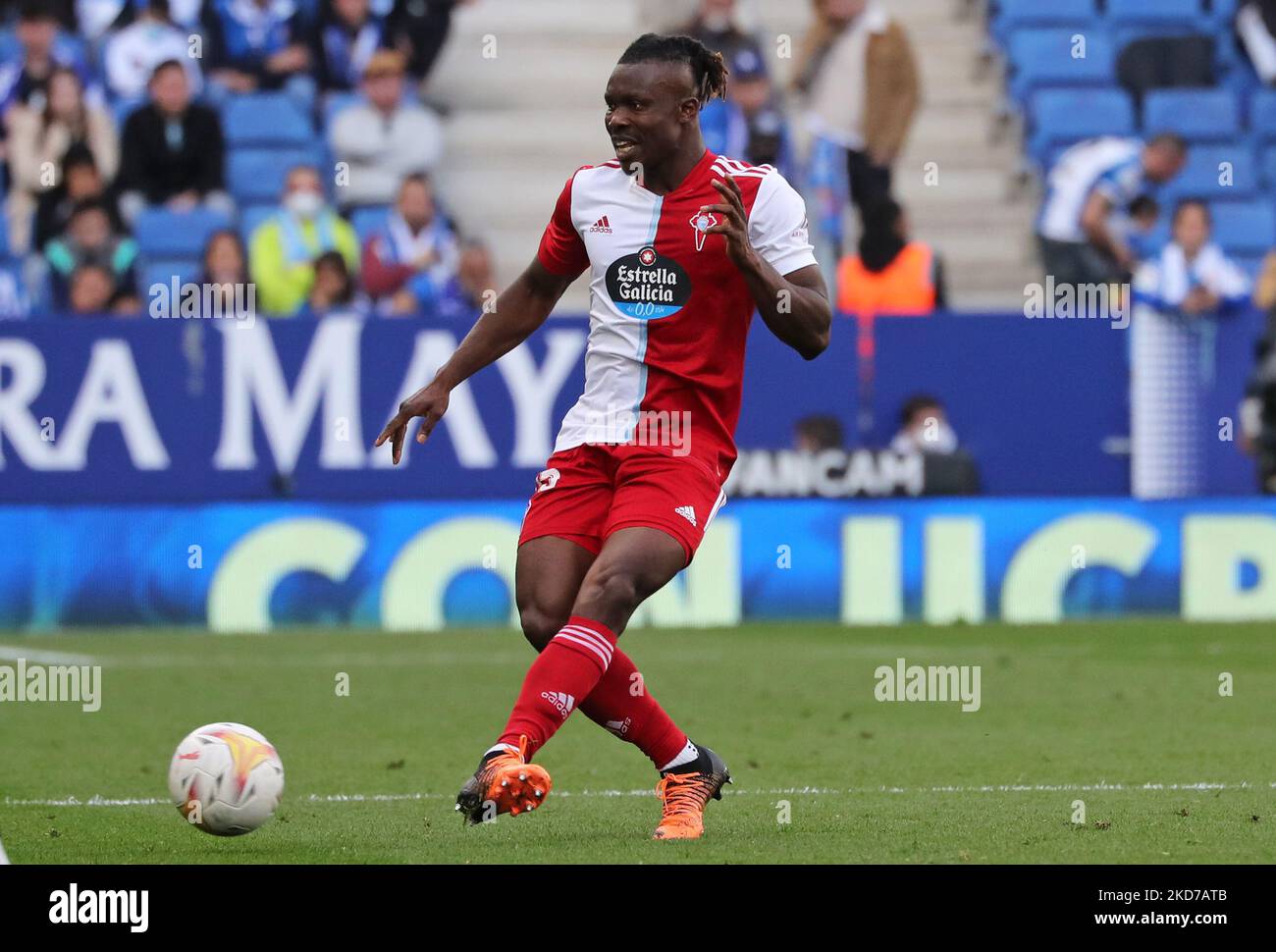 Joseph Aidoo during the match between RCD Espanyol and Real Club Celta ...