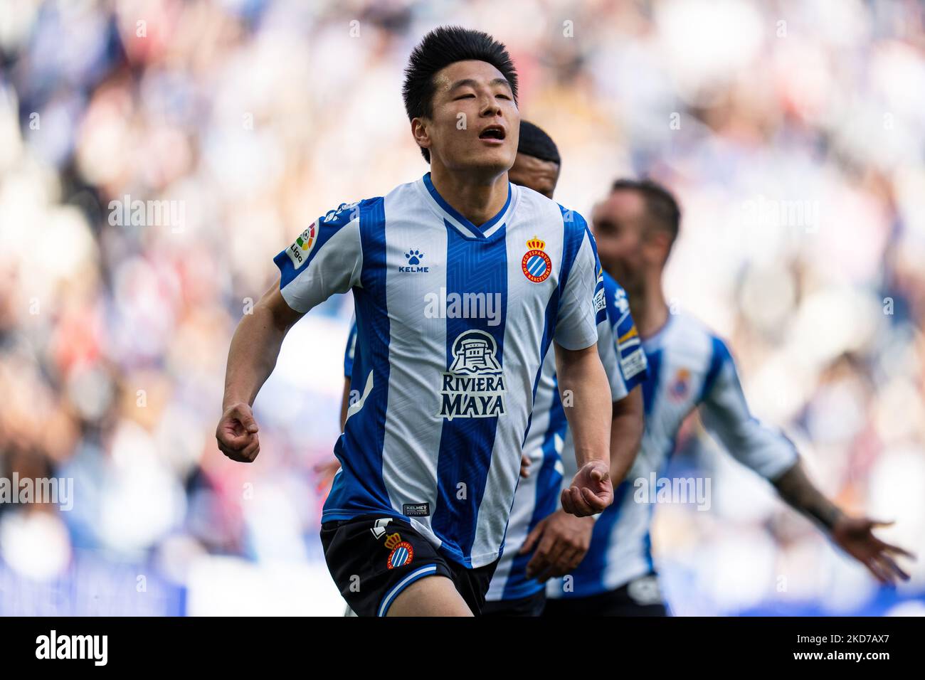 Wu lei goal celebration hi-res stock photography and images - Alamy