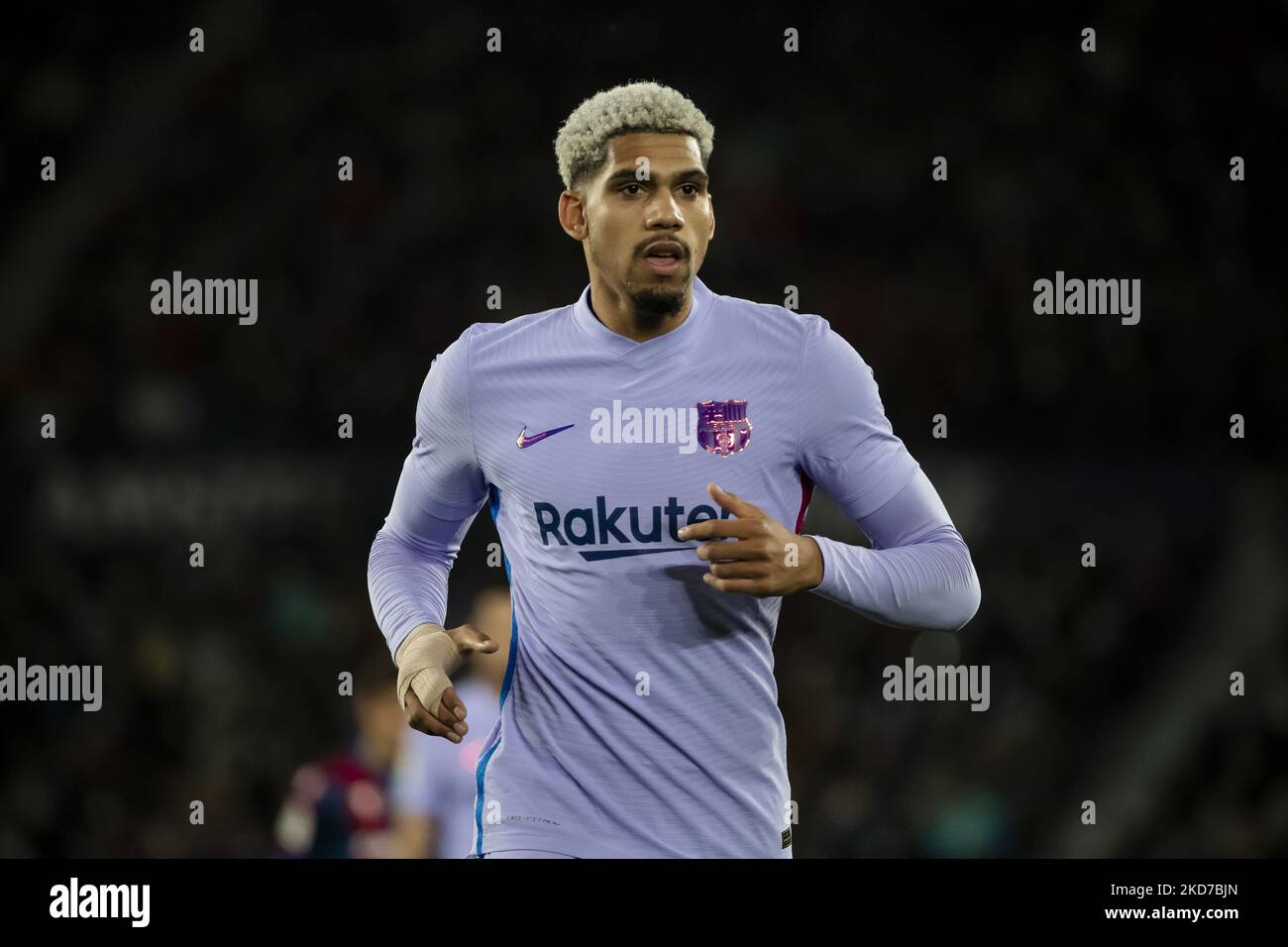 FC Barcelona's midfielder Ronald Araujo during la Liga match between ...
