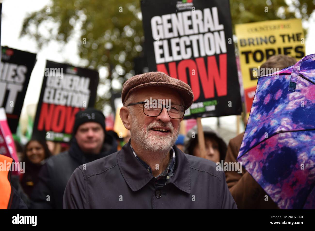 London, England, UK. 5th Nov, 2022. MP Jeremy Corbyn seen at the rally ...