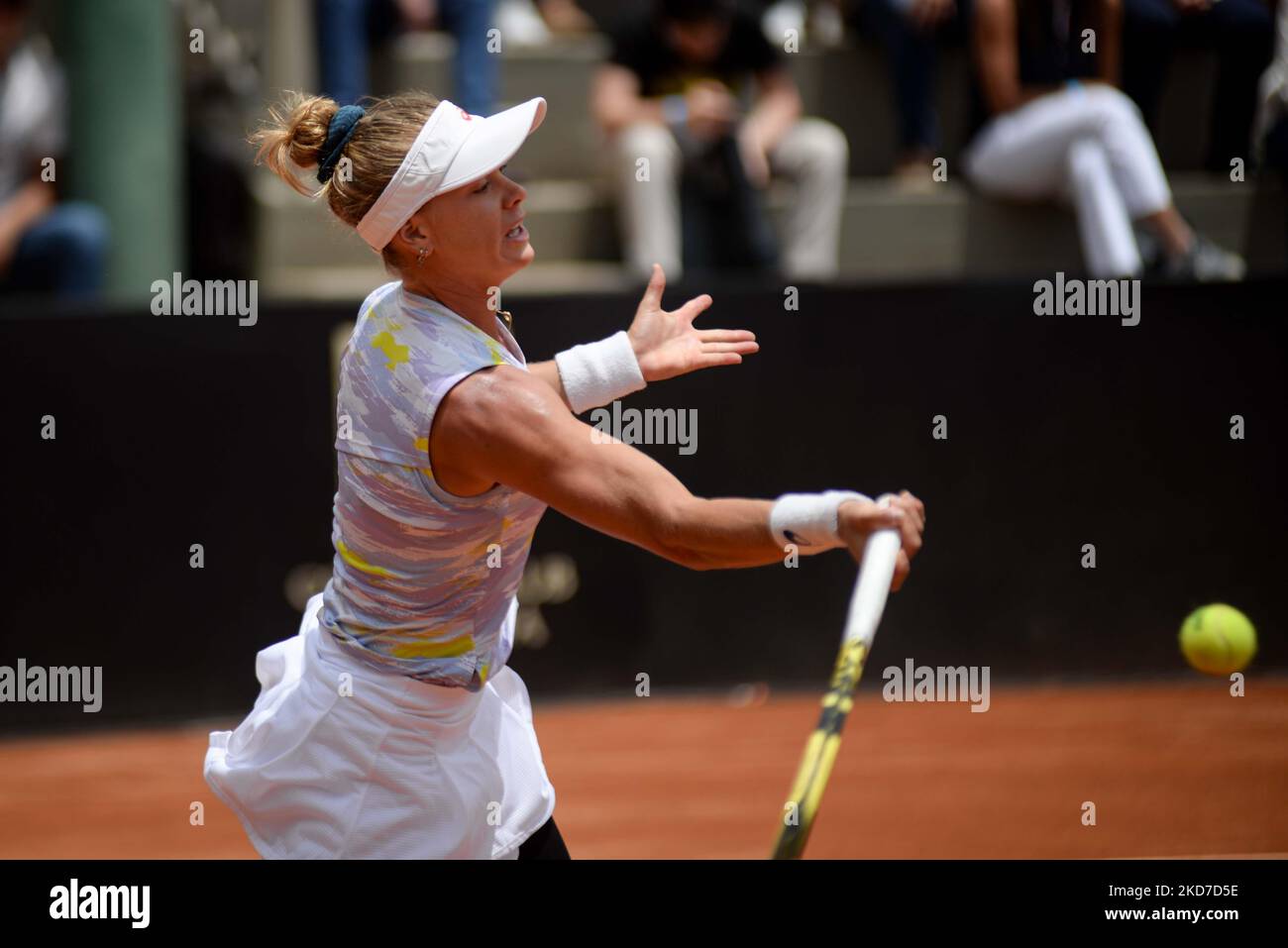 The tennis player Laura Pigossi from Brazil in the final game of the ...