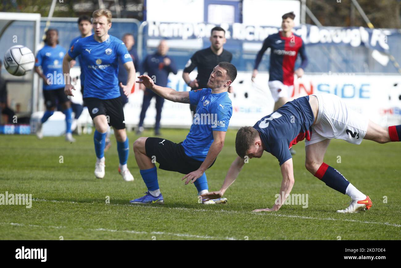 Dylan Gavin (on loan from Charlton Athletic) of Billericay Townduring ...