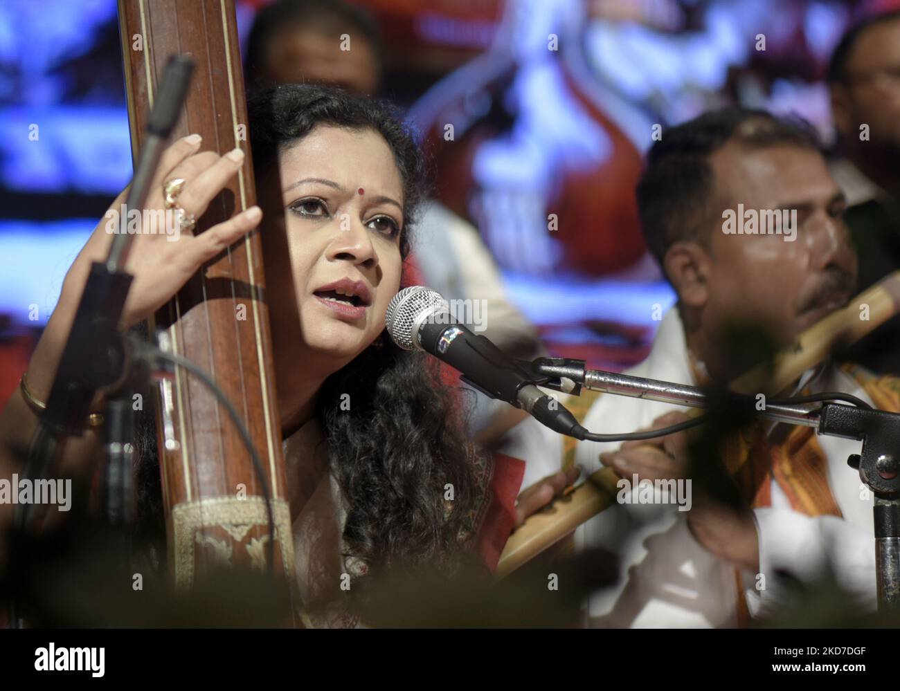 Assamese singer Tarali Sarma singing classical song during 56th ...