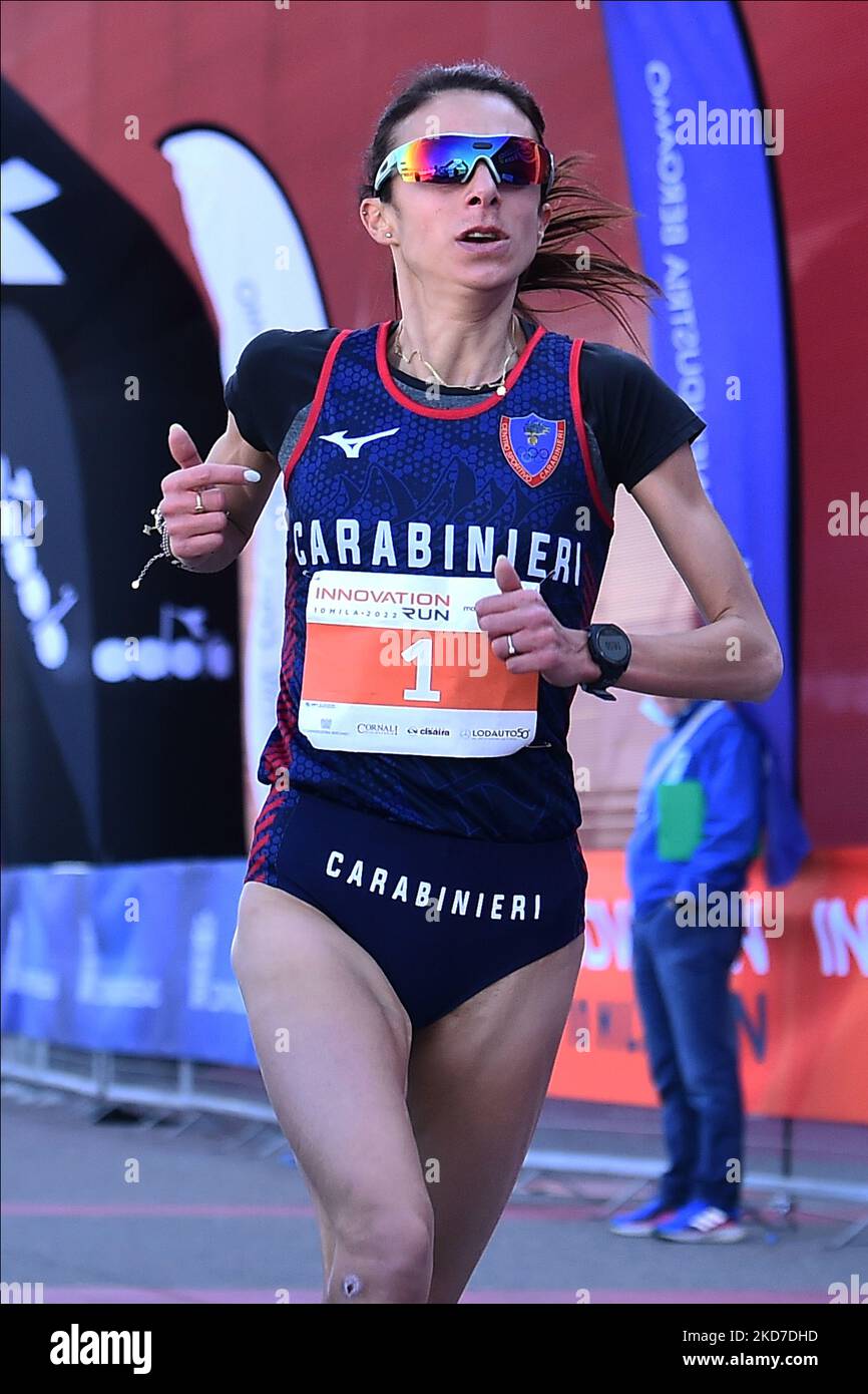 Giovanna Epis (C.S. Carabinieri) during the Innovation Run at the ...