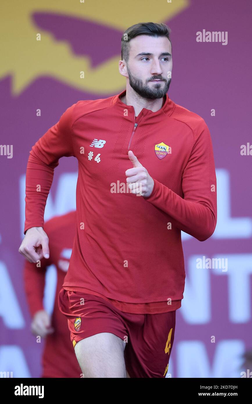 Bryan Cristante of AS Roma during the Serie A match between AS Roma and ...