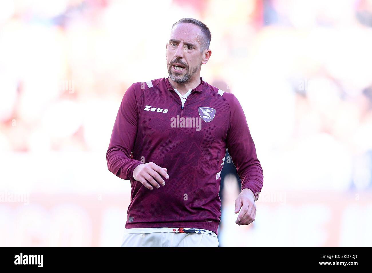 Franck Ribery of US Salernitana 1919 looks on during the Serie A match ...