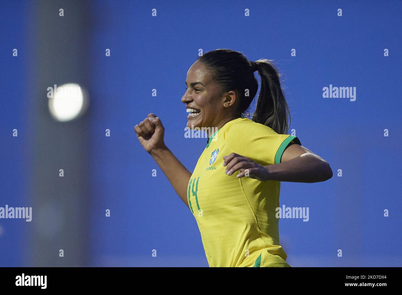 Gabriela Silva of Brazil celebrates after scoring her sides first goal ...