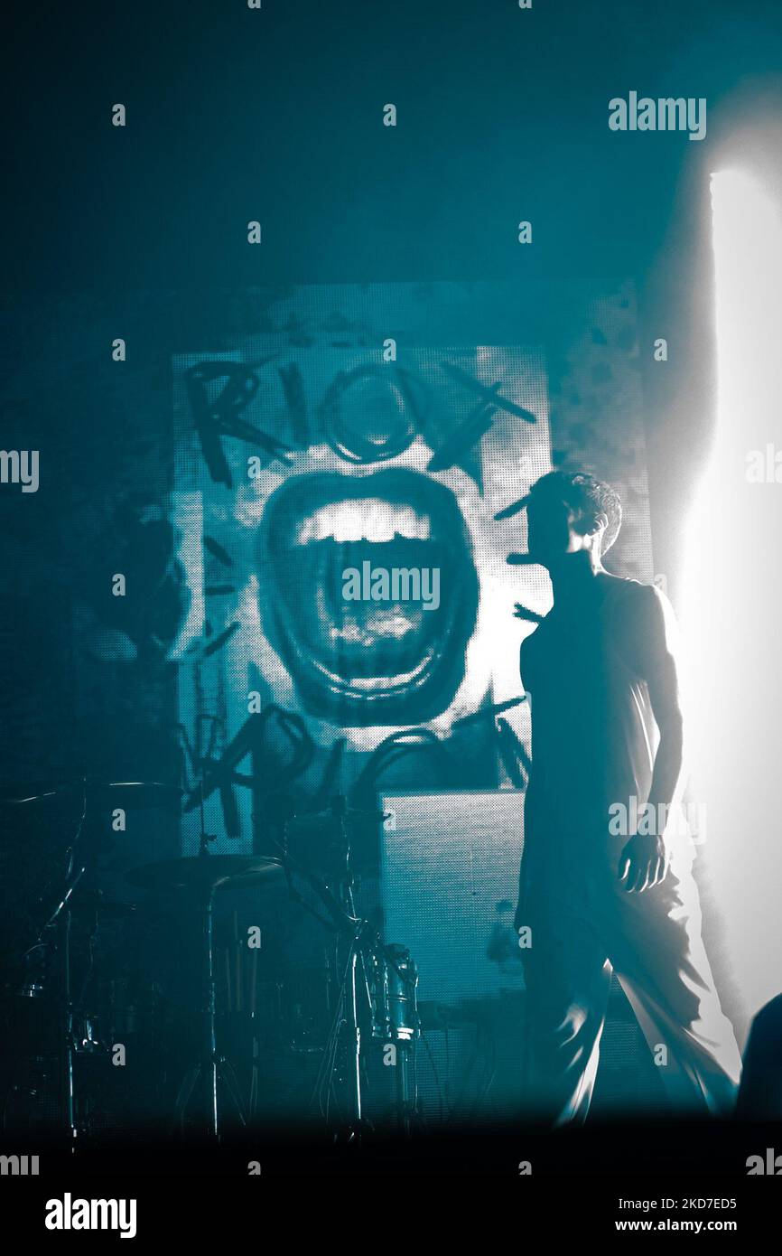 Blanco during the Italian singer Music Concert Blanco - Blu Celeste ...