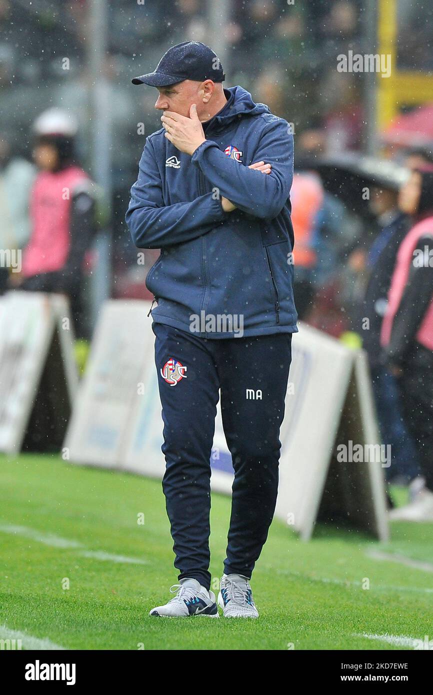 Massimiliano Alvini coach of Cremonese, during the match of the Italian ...