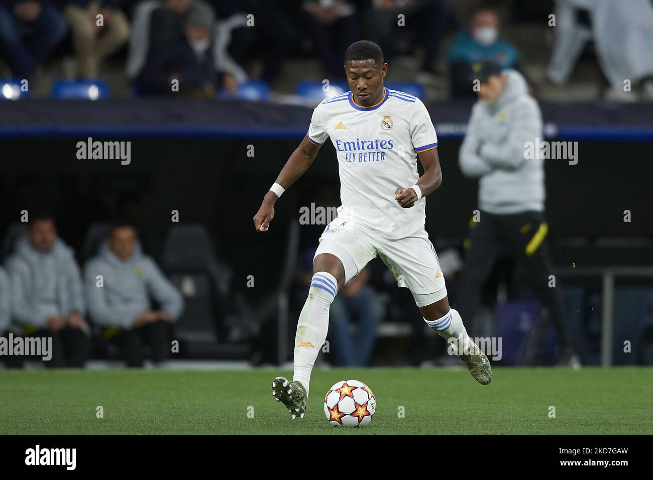 David Alaba of Real Madrid during the UEFA Champions League Quarter ...