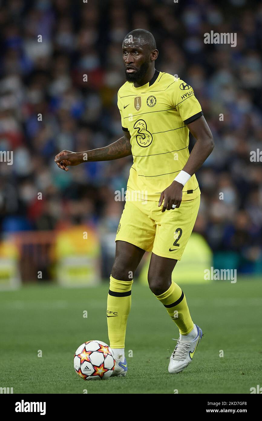 Antonio Rudiger of Chelsea in action during the UEFA Champions League ...