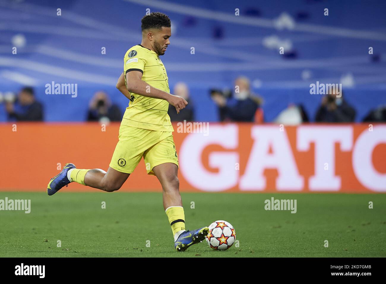 Reece James of Chelsea in action during the UEFA Champions League ...