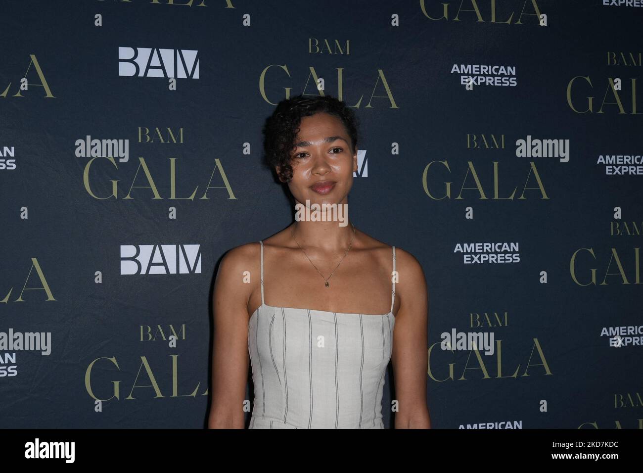 Evelyn Miller poses at the BAM Gala 2022 celebrating “Cyrano de ...
