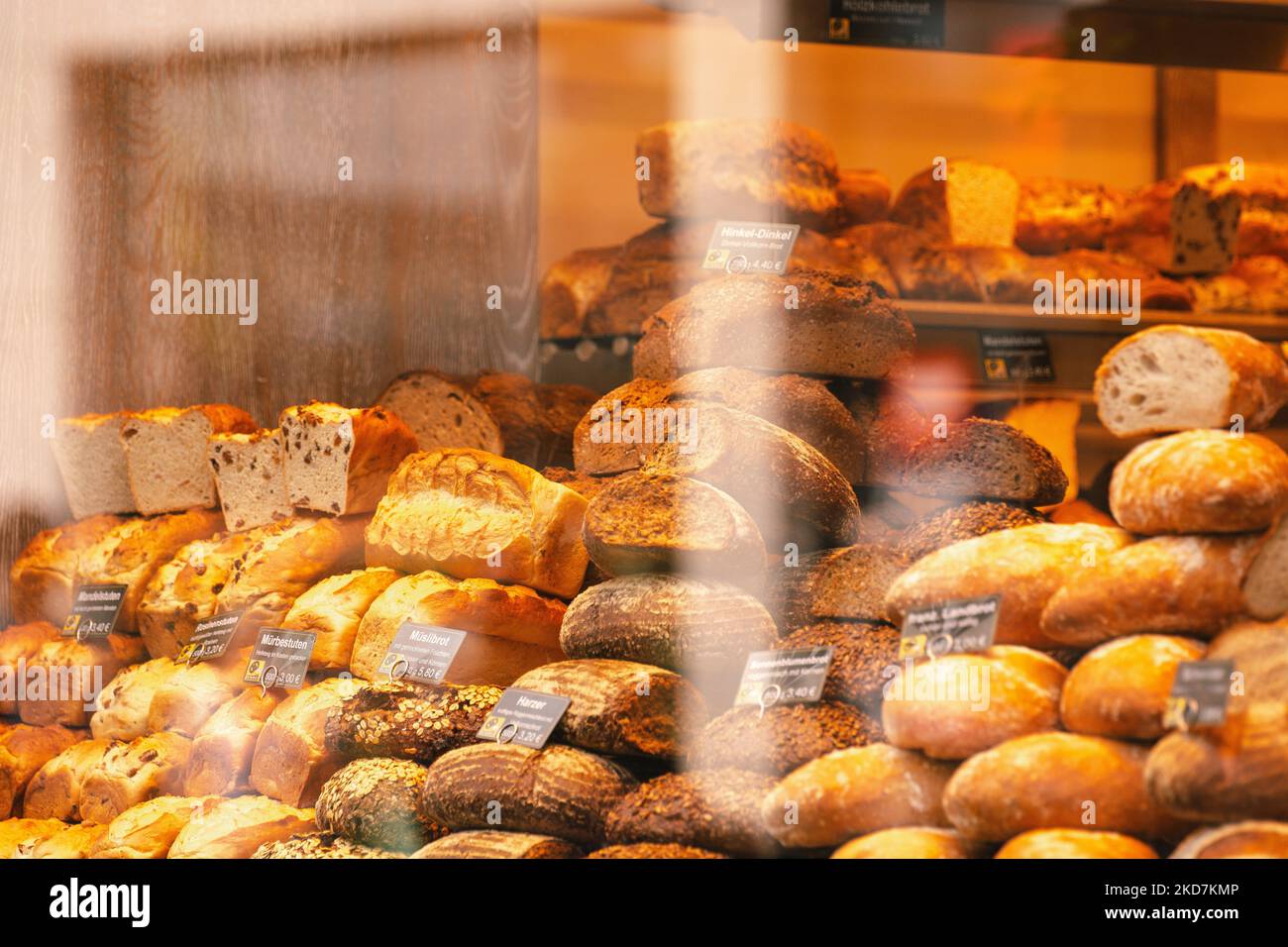 breads are seen in front of Baeckerei Hinkel, a bakery in Duesseldorf ...