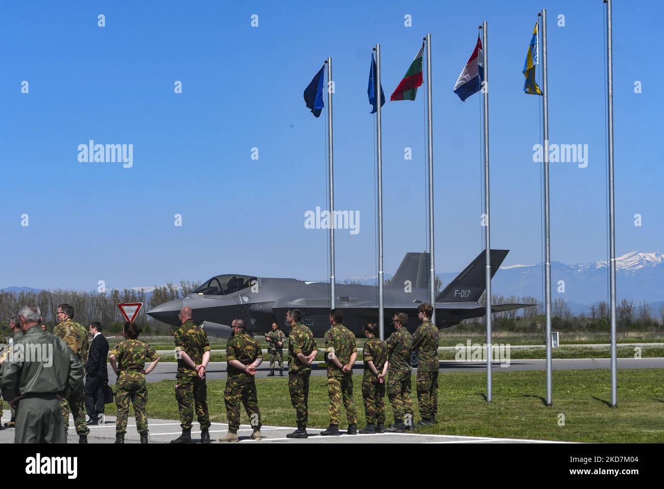 Lockheed Martin F-35 Lightning II jet at Graf Ignatievo Air Force Base ...
