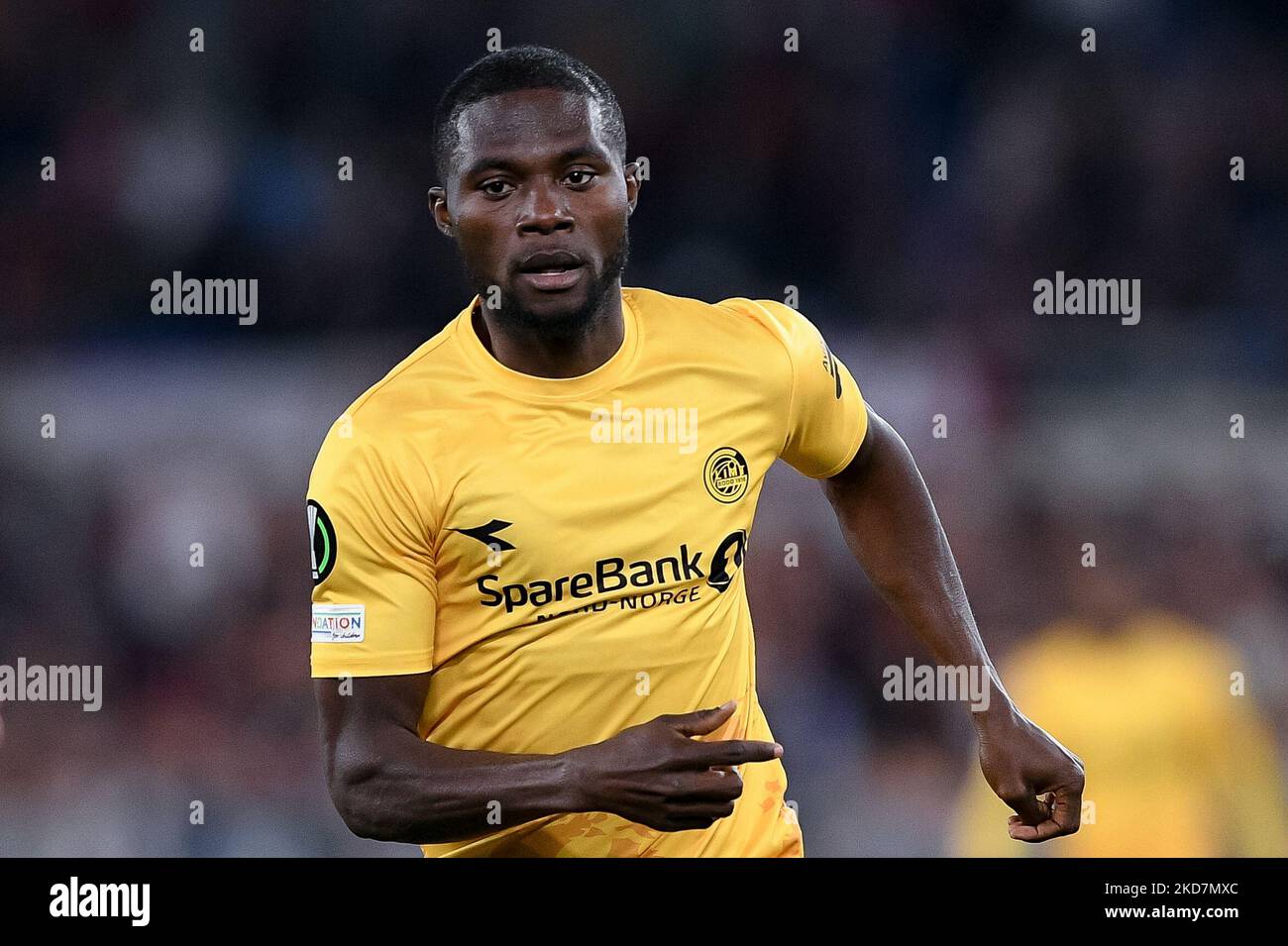 Gilbert Koomson of Bodo/Glimt looks on during the UEFA Conference ...
