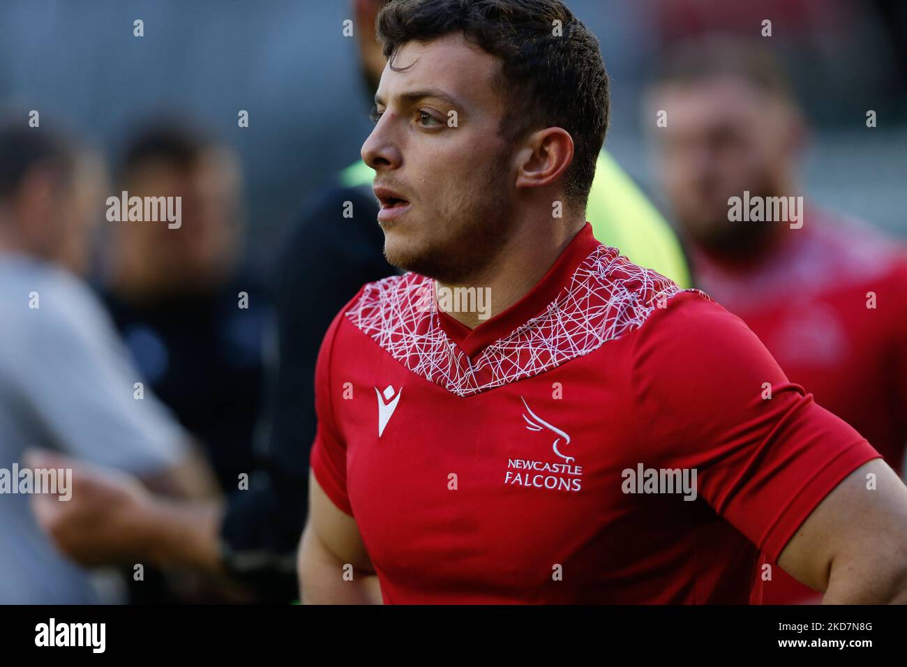 Adam Radwan of Newcastle Falcons is pictured before the European Rugby ...