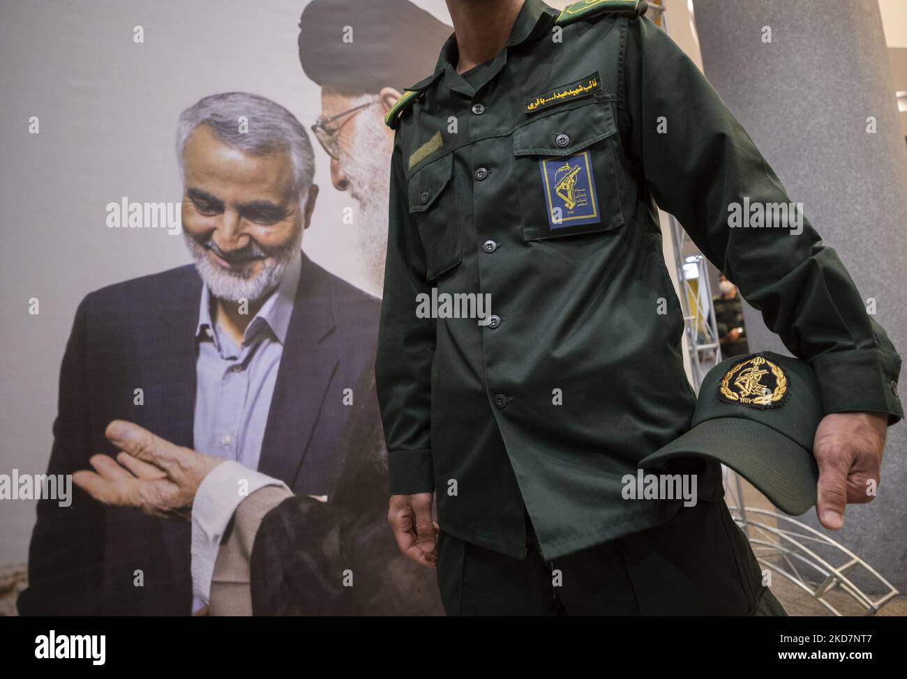An Iran’s Islamic Revolutionary Guard Corps (IRGC) military personnel ...