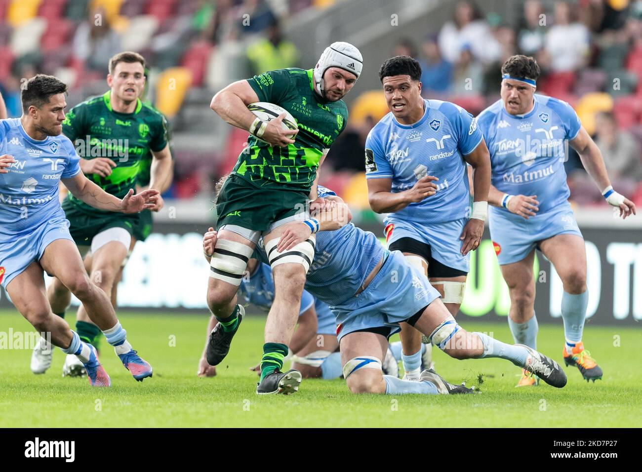 Matt Rogerson of London Irish in action during the European Rugby ...