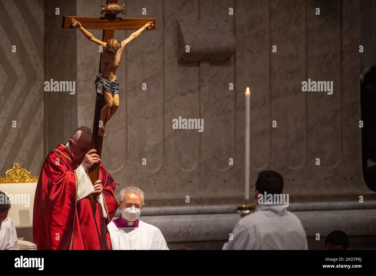 The Good Friday celebrations of the Holy Father Pope Francis, with the ...