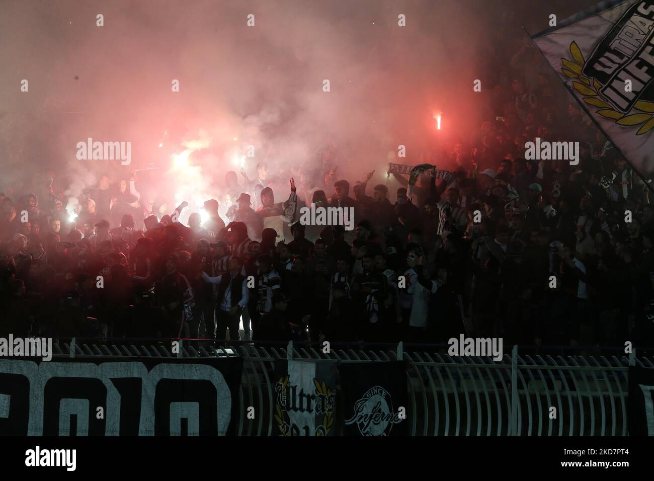ES Setif fans during the 2021/22 CAF Champions League quarter-final ...