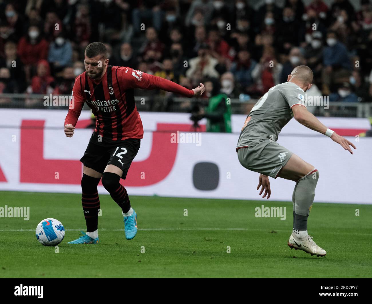 Ante Rebi? during the Serie A match between Milan v Genoa, in Milan, on ...