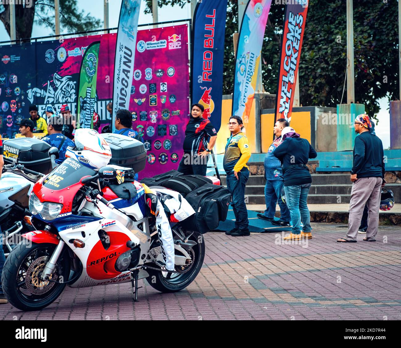 Terengganu, Malaysia - June 26, 2022 : Motorcycle on display at the ...