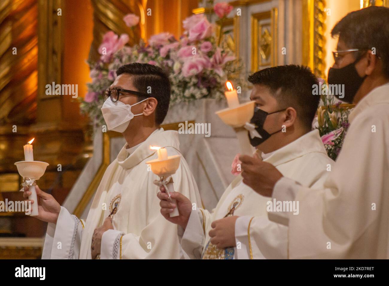 A catholic church held an Easter Vigil Mass during Black Saturday in ...