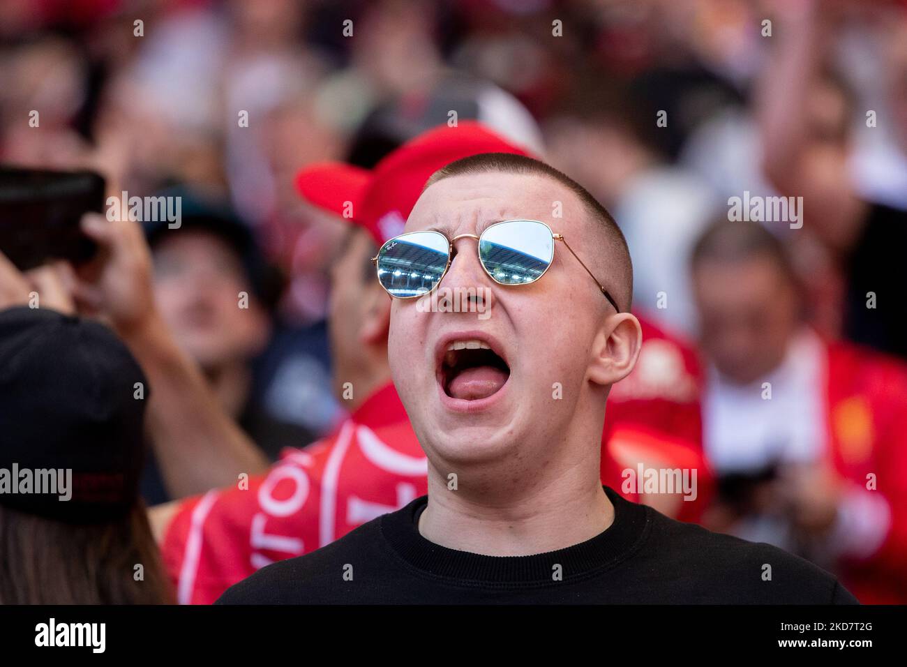 Liverpool fans cheers on during the FA Cup Semi-Final between ...