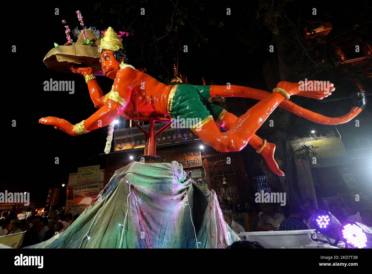 Devotees take part in Hindu Lord Hanuman Jayanti procession at ...