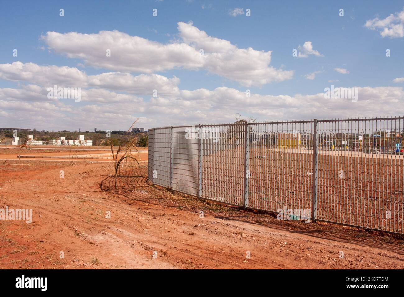 Brasilia, Brazil, August 25, 2022 The Heavy Duty Metal Fencing that ...