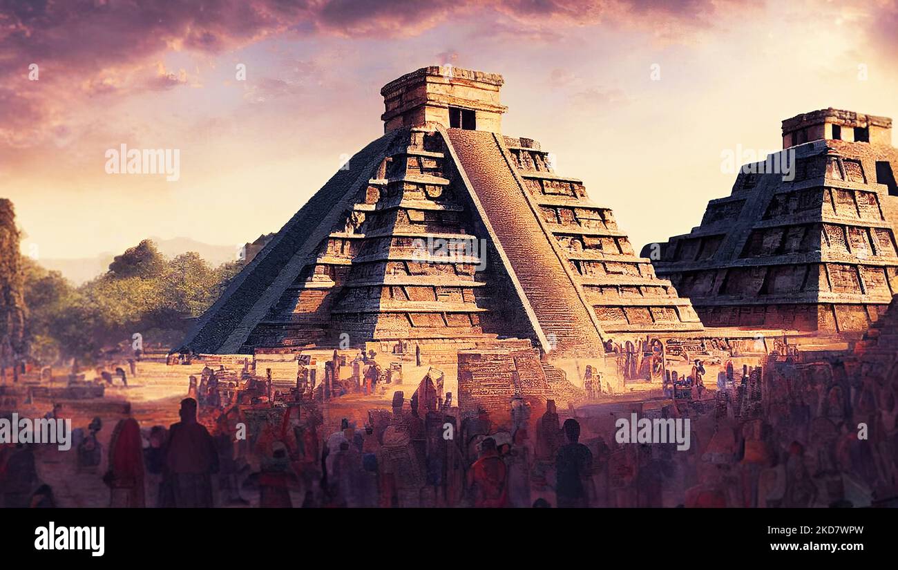 Aztec Pyramid Wallpaper
