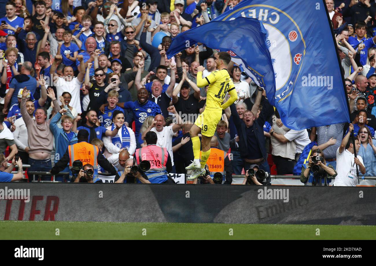 Chelsea's Mason Mount celebrates his goal during FA Cup Semi-Final ...