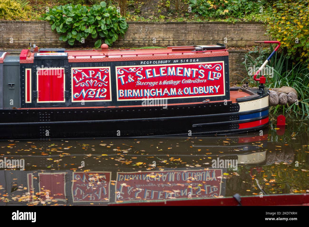 Former working canal narrowboat Lapal once owed by the canal carrier T ...