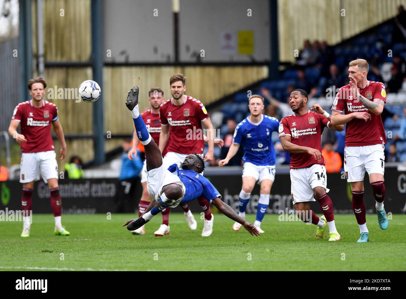 Oldham Athletic's Christopher Missilou during the Sky Bet League 2 ...