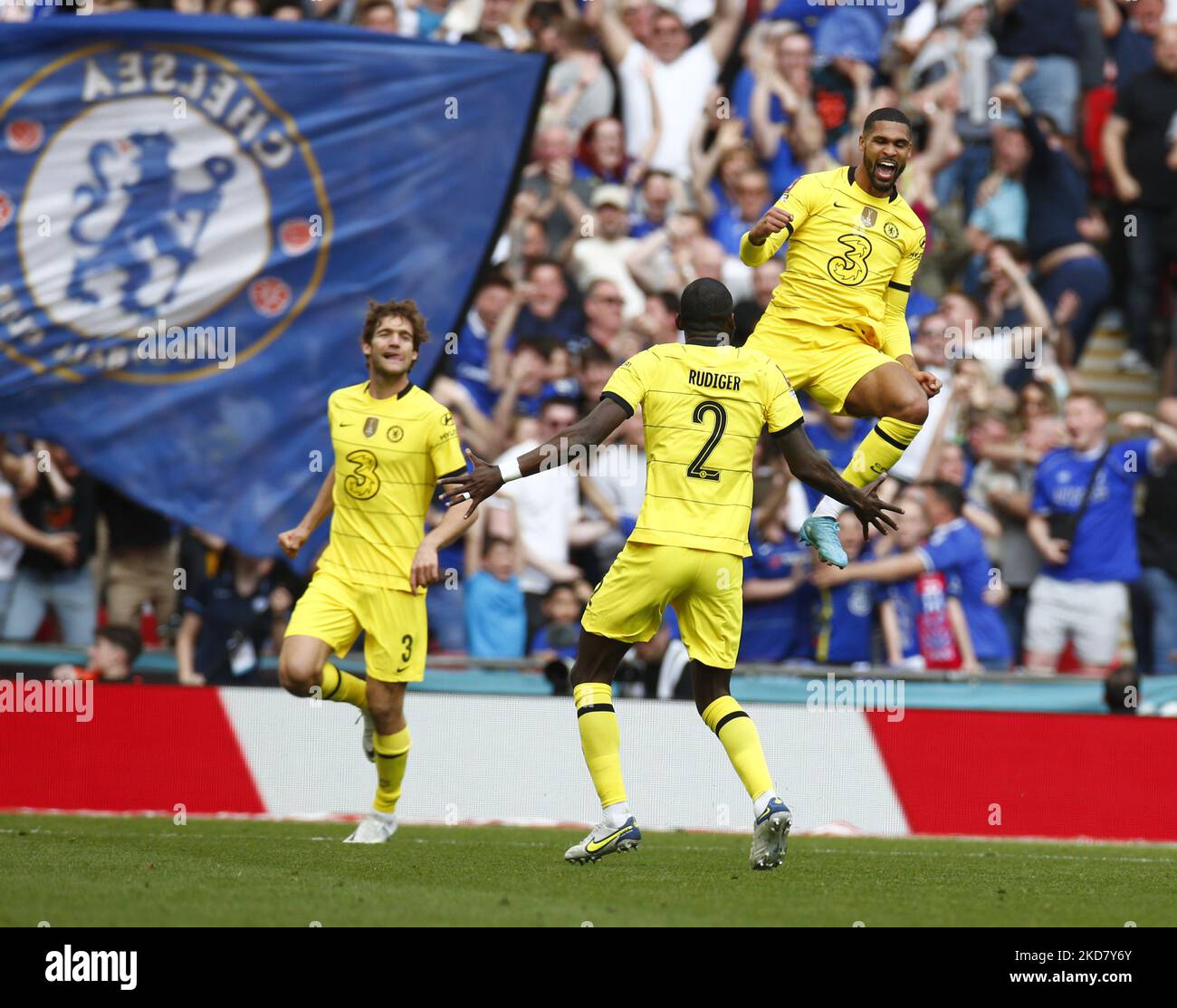 Chelsea's Mason Mount celebrates his goal during FA Cup Semi-Final ...