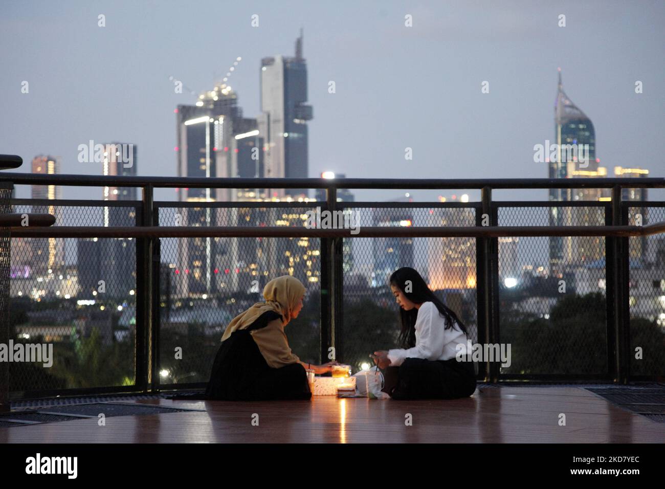 Senayan skywalk bridge hi-res stock photography and images - Alamy