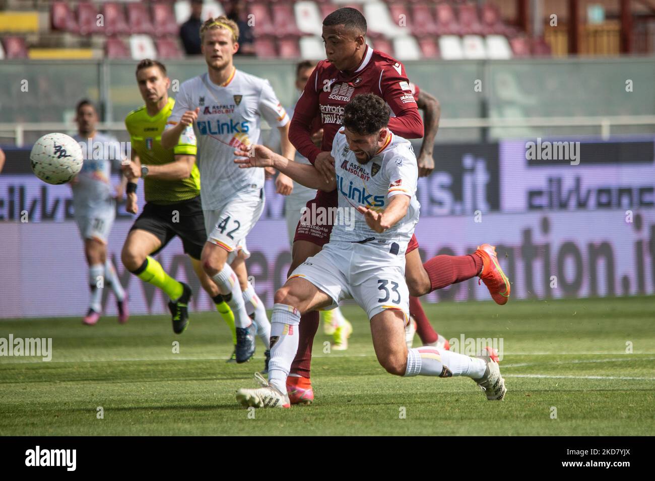 Rivas Rigoberto reggina shot during the Italian soccer Serie B match ...