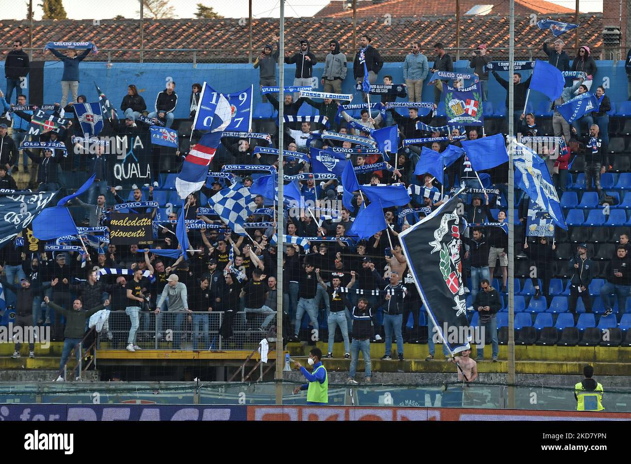 Fans of Como during the Italian soccer Serie B match AC Pisa vs Como ...