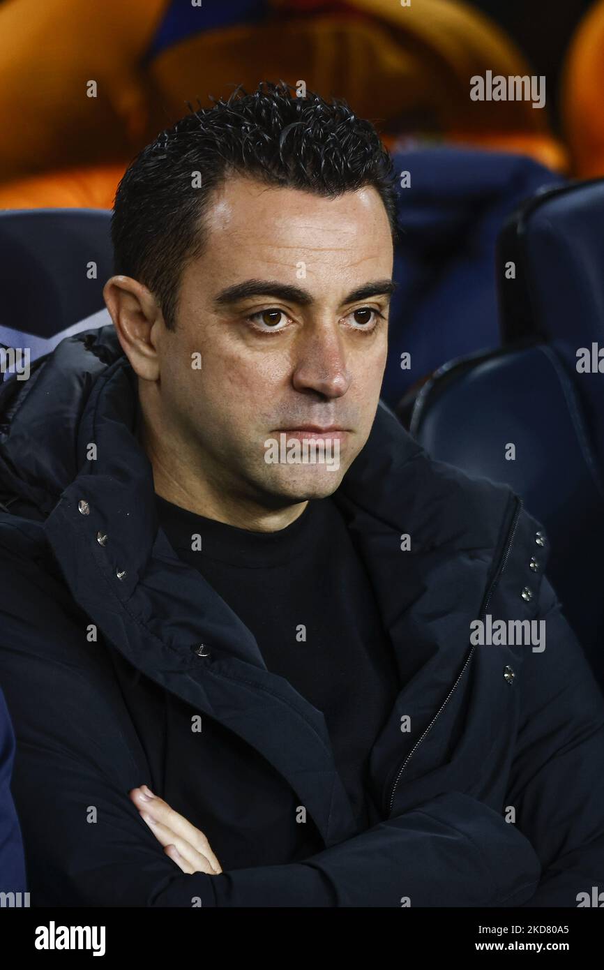 Xavi Hernandez, during the La Liga match between FC Barcelona and Cadiz CF at Camp Nou Stadium ...
