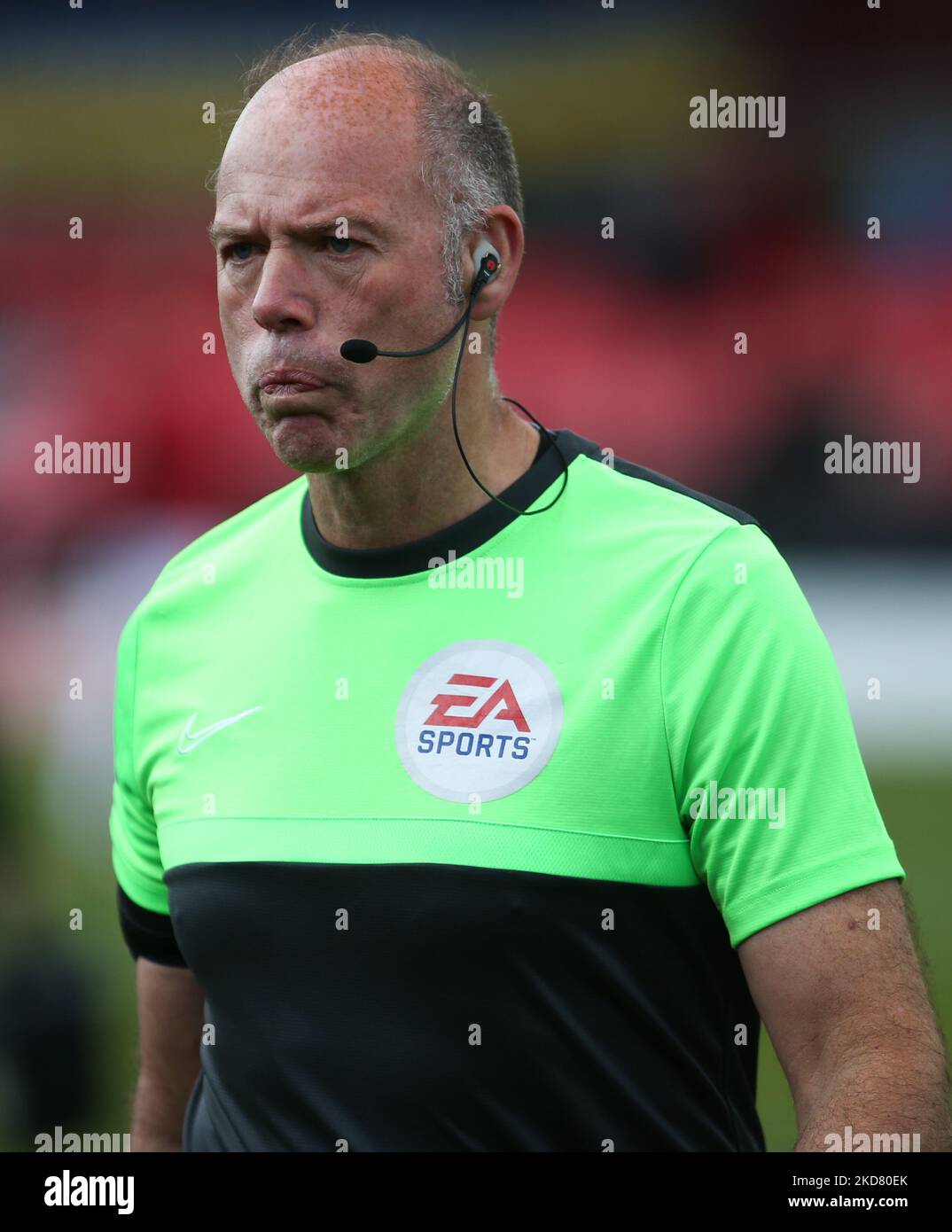 Referee Andy Haines during the Sky Bet League 2 match between Salford ...